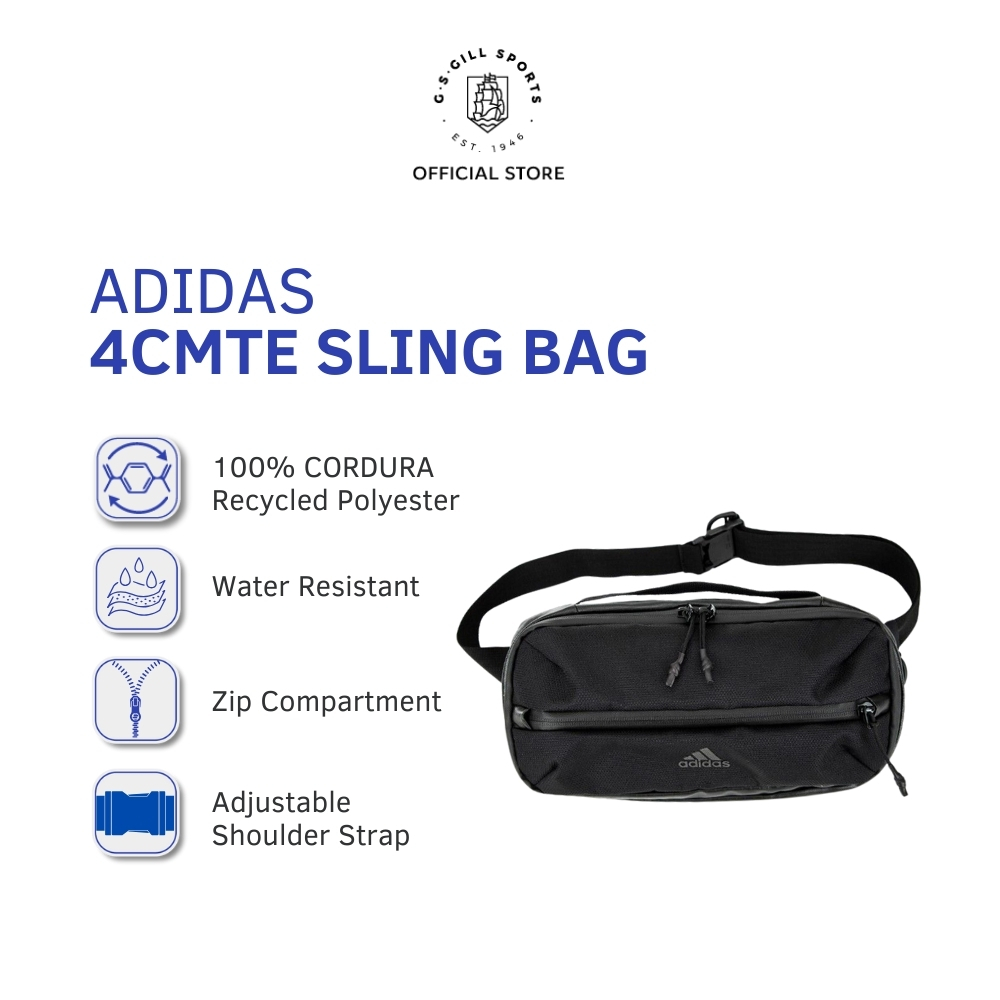 Adidas IB2675 Sling Bag Men Women CORDURA Waist Shoulder Bag with ...