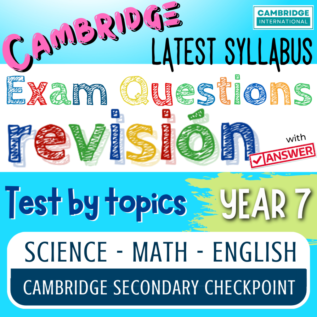 T5🟧 Latest Cambridge Secondary Year 7 Revision Tests + Answer | Year 7 ...