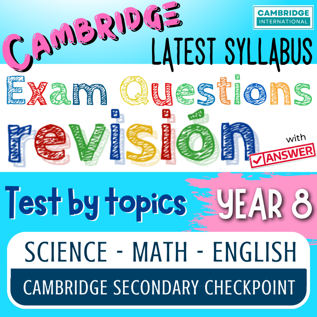 T5🟧 Latest Cambridge Secondary Year 8 Revision Tests + Answer | Year 8 ...