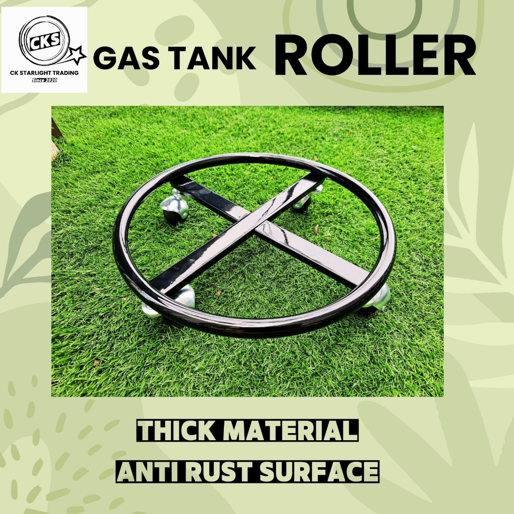 [CKS] Good Quality Heavy Duty 4 Wheel Iron Gas Tank Roller/Metal Gas ...