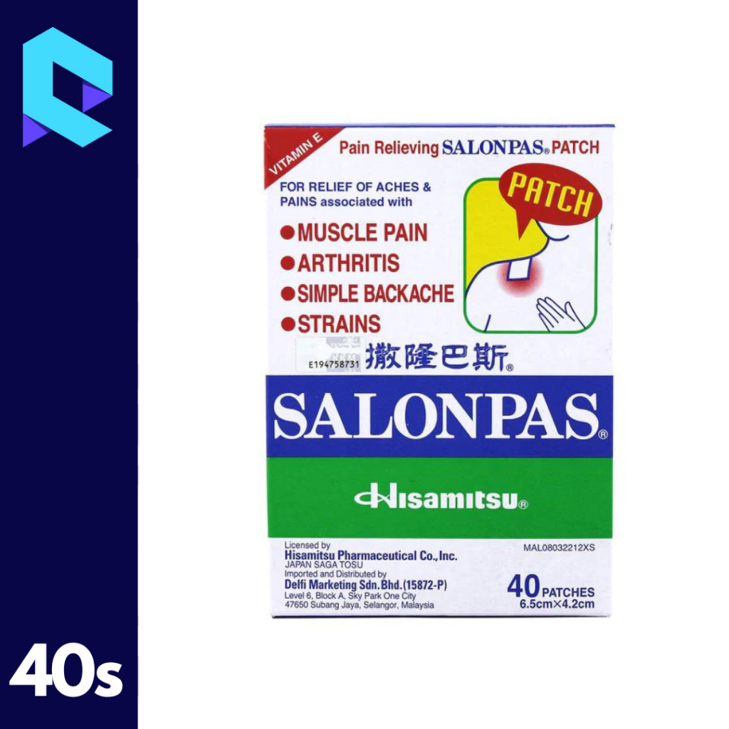 SALONPAS Patch 40's 40 Pieces | Shopee Malaysia