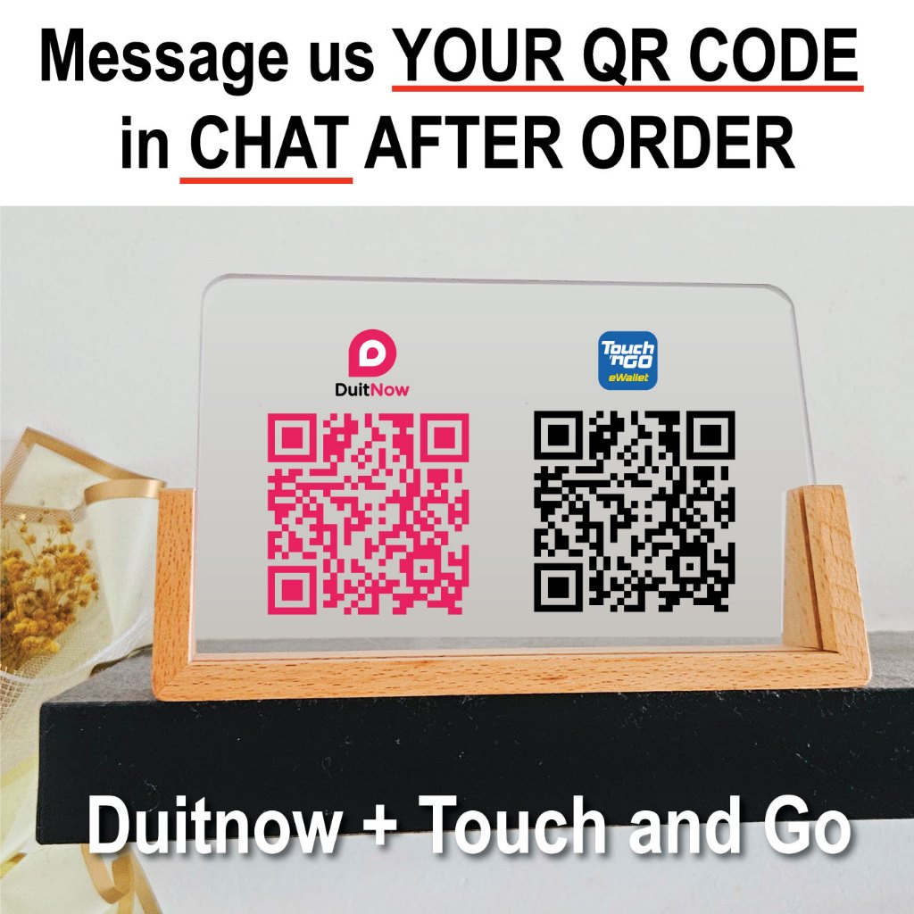 Ewallet QR Code Stand QR Pay Stand DuitNow TouchNgo QrPay Maybank ...