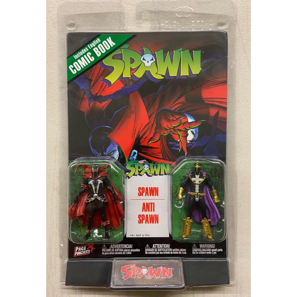 Todd McFarlane Production TMP Spawn Page Punchers Spawn and Anti-Spawn ...