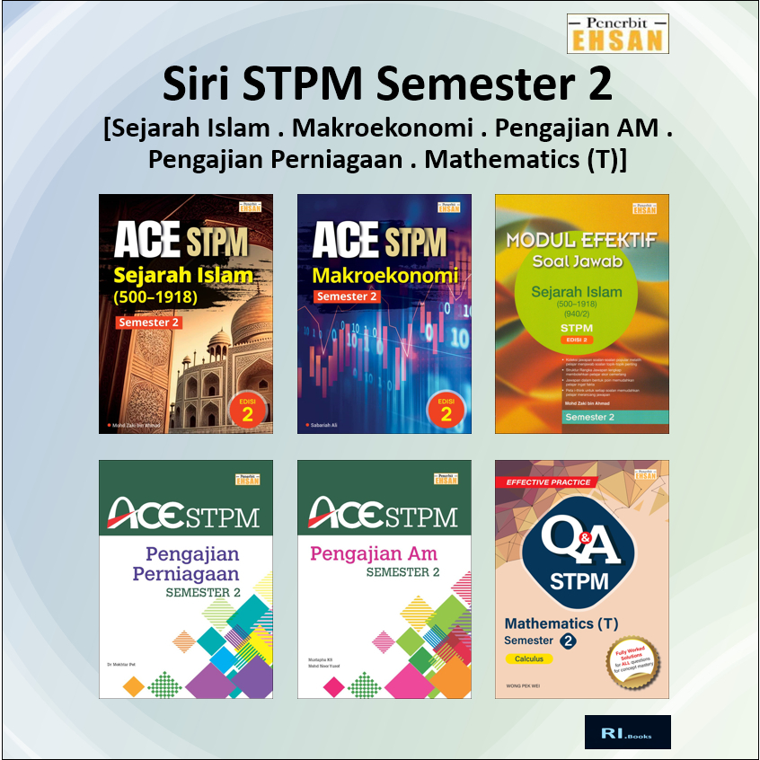 [Penerbit Ehsan] ACE STPM Semester 2: Makroekonomi . Sejarah Islam . Pengajian Am . Pengajian ...