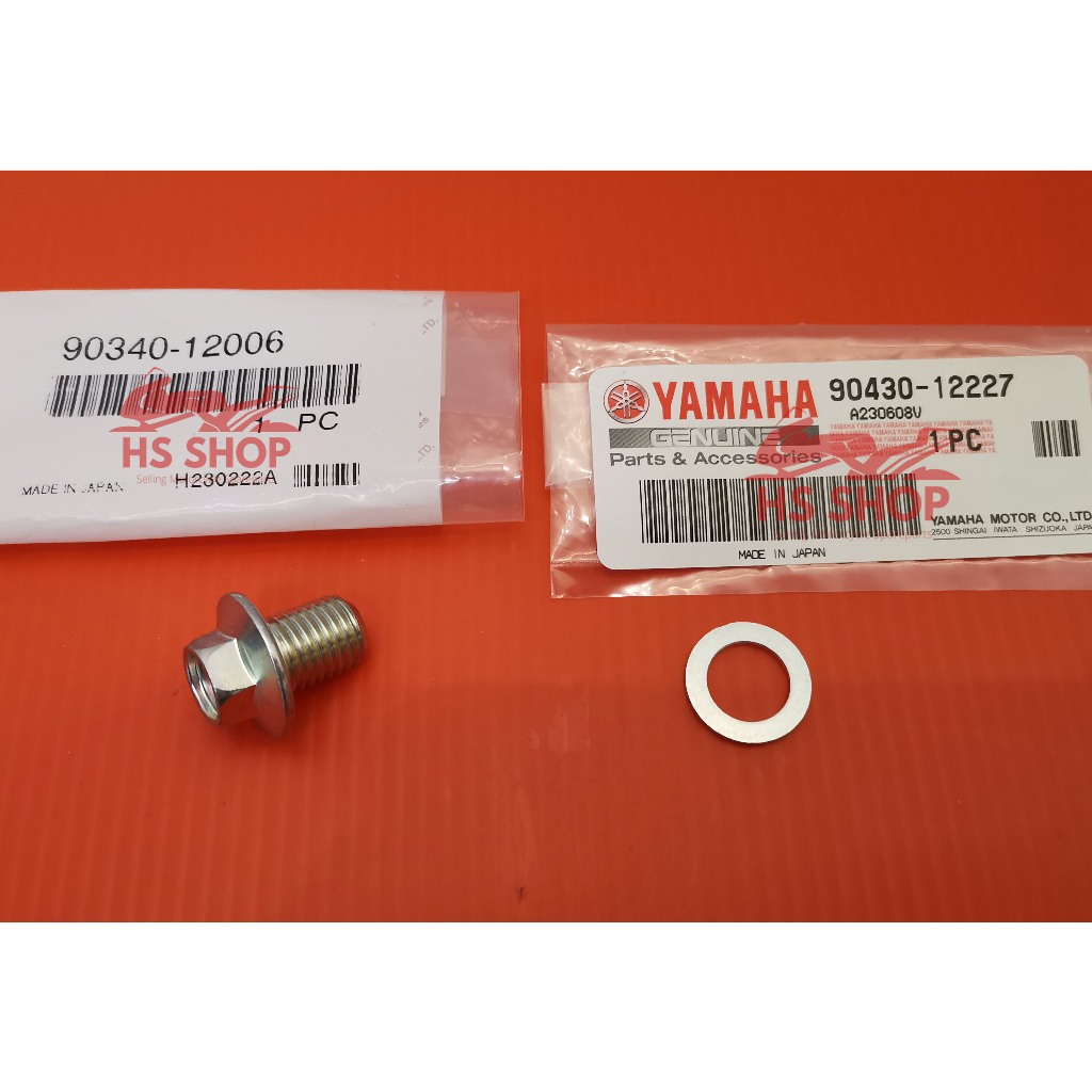Skru Bolt Nut Washer Drain 4T Engine Oil Rxz Original Japan | Shopee ...