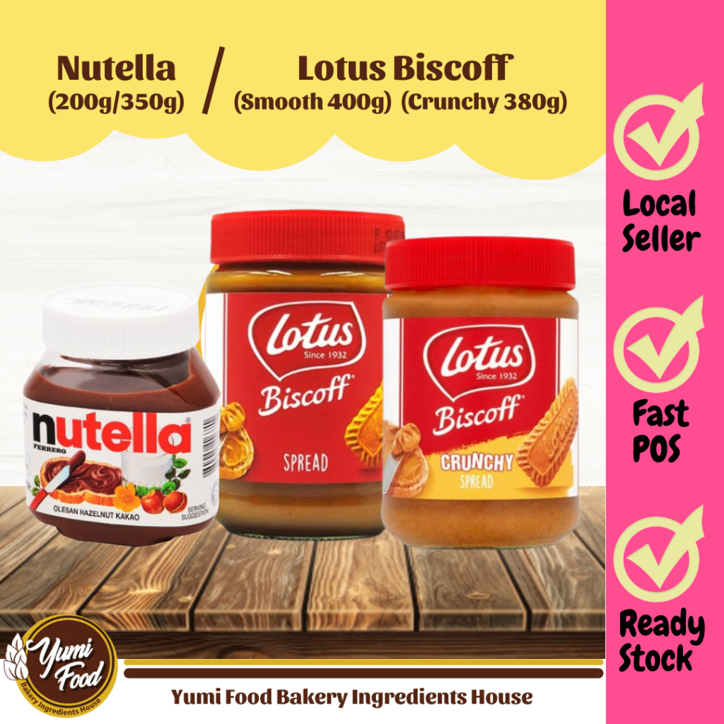 [READY STOCK] Nutella / Lotus Biscoff / Spread | Shopee Malaysia