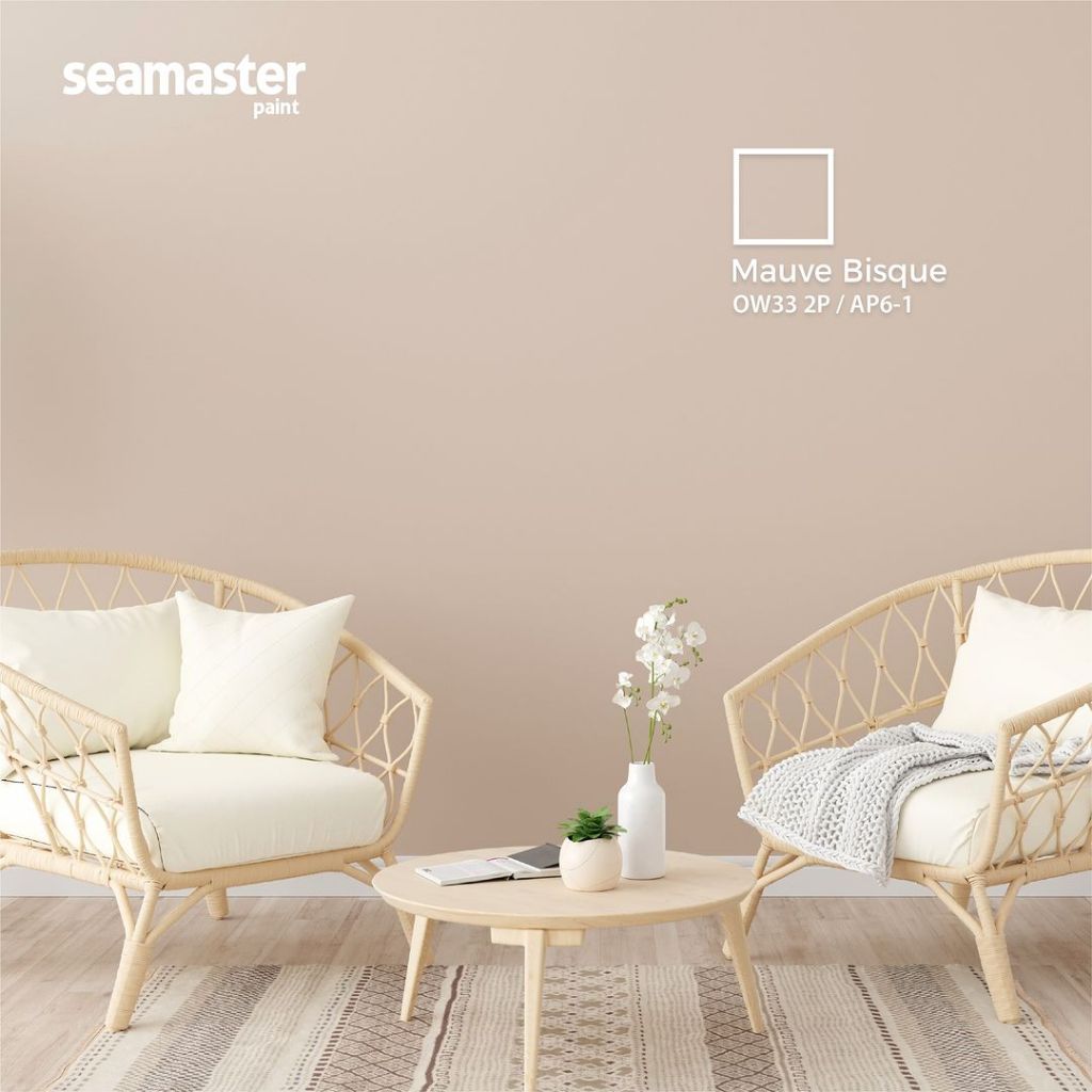 Seamaster Paint Muji Style | Interior Wall Paint | AP6-1 Mauve Bisque ...