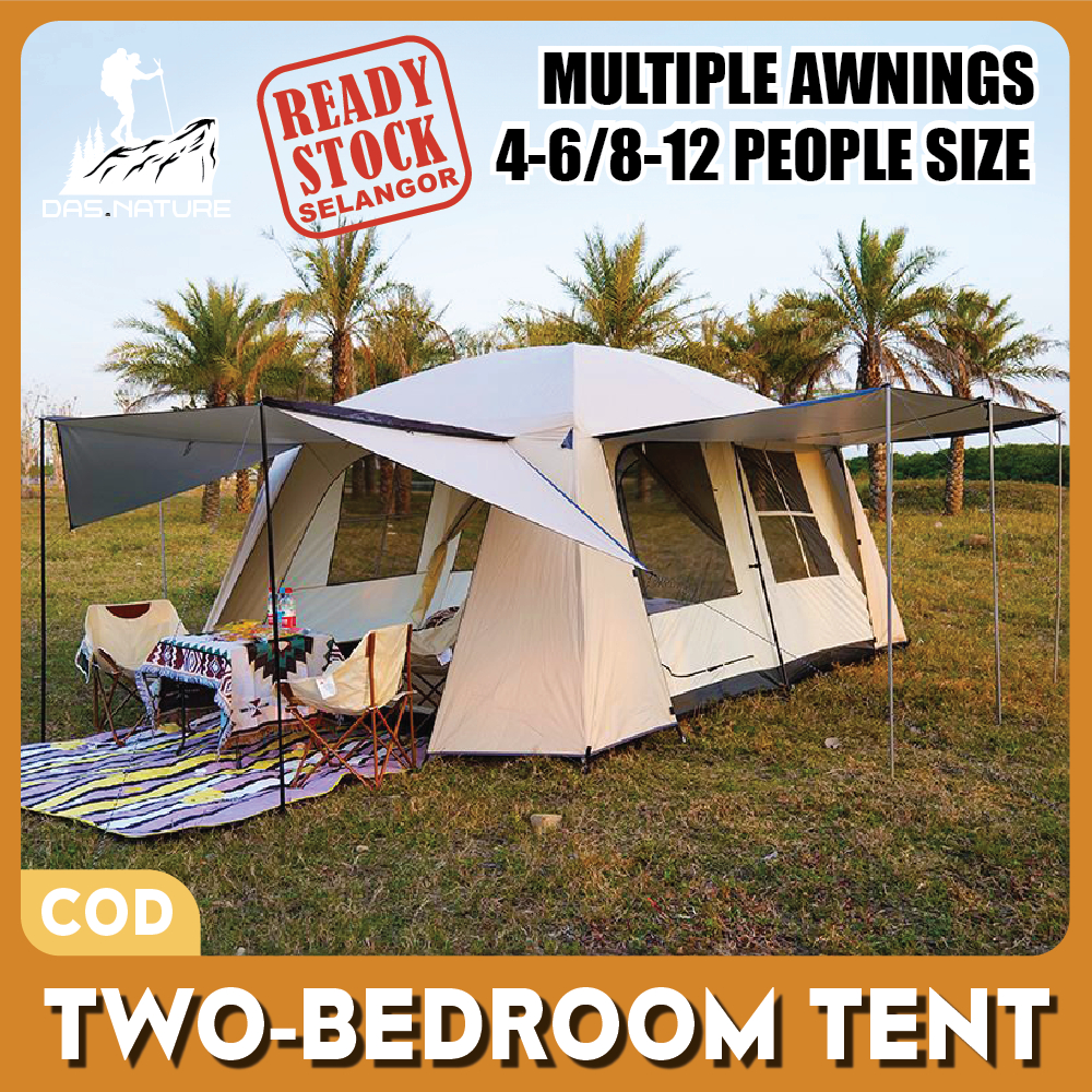 Das Nature™ Khemah camping besar waterproof Kemah murah Outdoor family ...