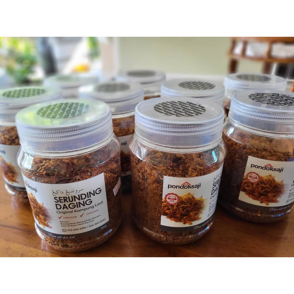 Serunding Asli Kampung Laut Kelantan Premium Daging / Ayam/ Ikan ...