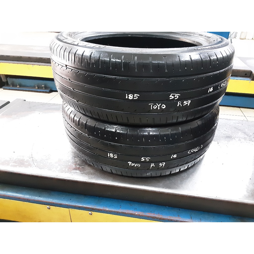 Used Tyre Secondhand Tayar TOYO R57 185/55R16 50% Bunga Per 1pc | Shopee Malaysia