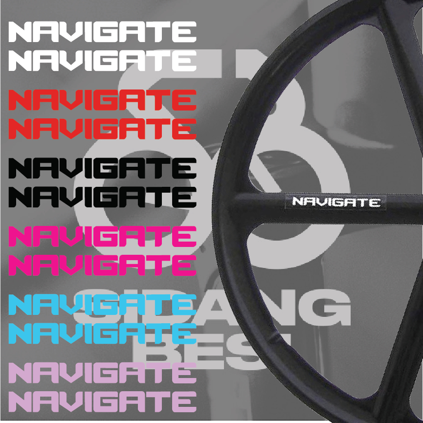 Navigate Rim Decals Stiker (pair) | Shopee Malaysia