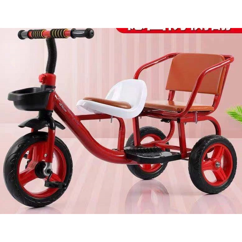 Basikal Beca Kembar Kanak-Kanak Kerusi Beca Roda 3 Bicycles Baby Twins ...