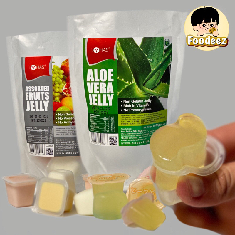 Lohas Non Gelatin Jelly Assorted Fruit Jelly / Aloe Vera Jelly / Plum ...