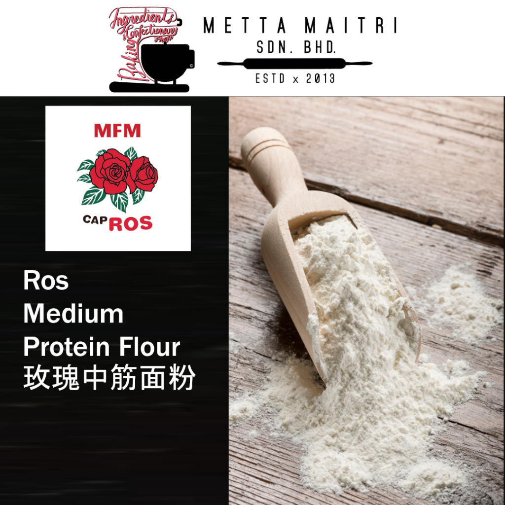 Metta Maitri Cap Ros / Rose Medium Protein Cake Flour for Cake / Scones ...