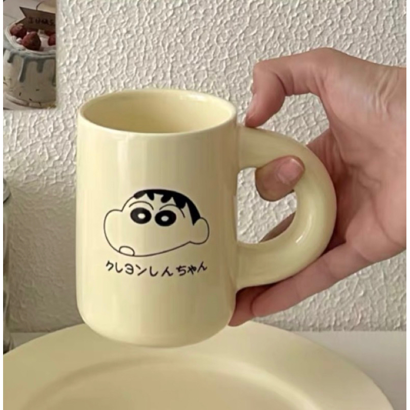 Children's fun and cute Crayon Shin Chan ceramic mug breakfast cup ...