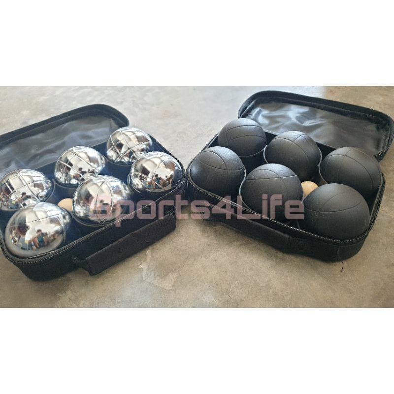 Boules Training Petanque Ball (6pcs/set) [Silver/Black] | Shopee Malaysia