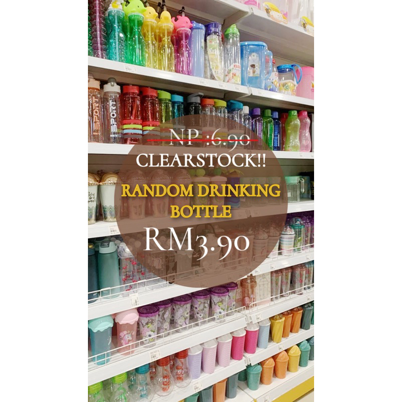 CLEAR STOCK!! BOTOL AIR | BOTOL MINUMAN | DRINGKING BOTTLE | Shopee ...
