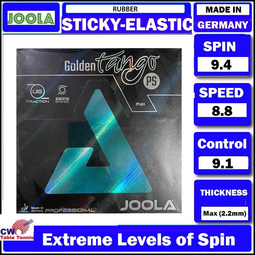 JOOLA Golden Tango PS Table Tennis Rubber Ping Pong Getah extreme ...
