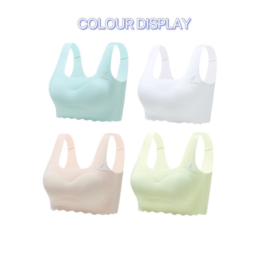 8-16 Year Old Girl Development Period Underwear Ice Silk Children Bra ...