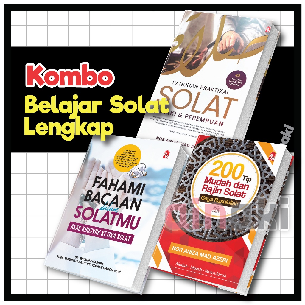 KOMBO Belajar Solat Lengkap Fahami Bacaan Dalam Solat Praktikal Solat ...