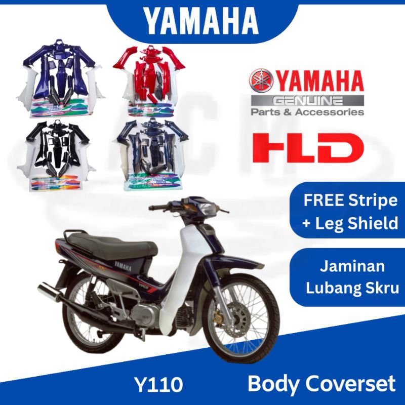 clear store 🔥🔥HLD ORIGINAL YAMAHA Y110/ SS110 COVER SET (SIAP LEG SHIELD SIAP STICKER) | Shopee ...