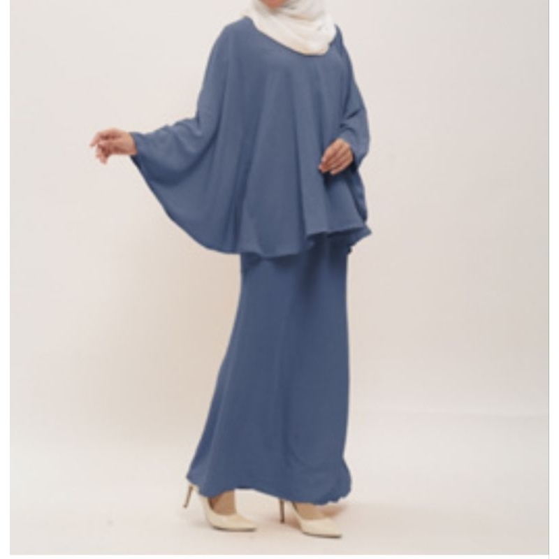 baju kelawar moden set kurung ( free size can fit up 4XL) | Shopee Malaysia