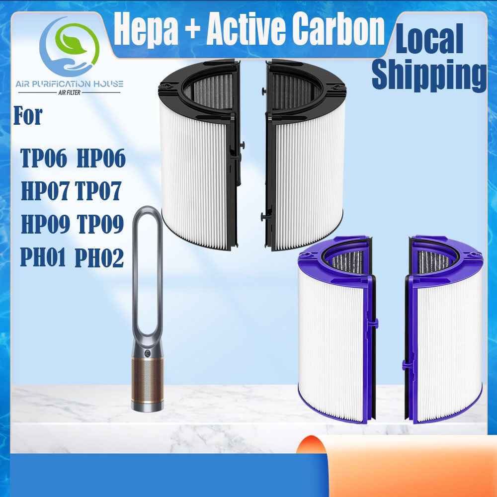 Replacement Compatible with for tp07 tp09 tp10 tp06 hp06 hp07 hp09 ph01 ph02 Filter HEPA+Carbon ...