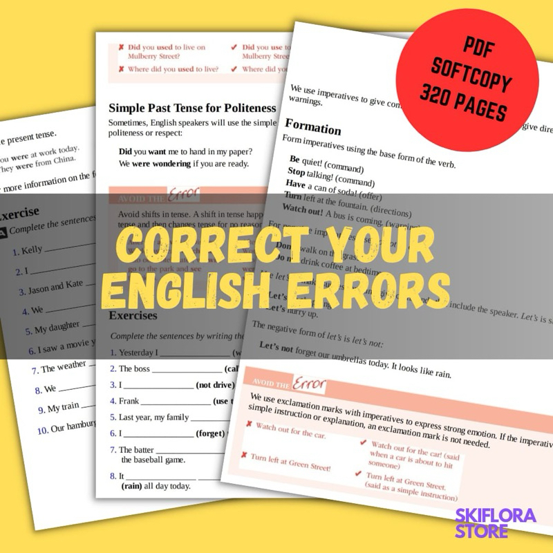 [SS232] Correct Your English Errors and Mistakes | Notes with Questions ...
