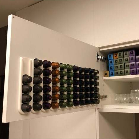 Nespresso Capsule holder, Nespresso Wall Mount Coffee Holder, Capsule ...