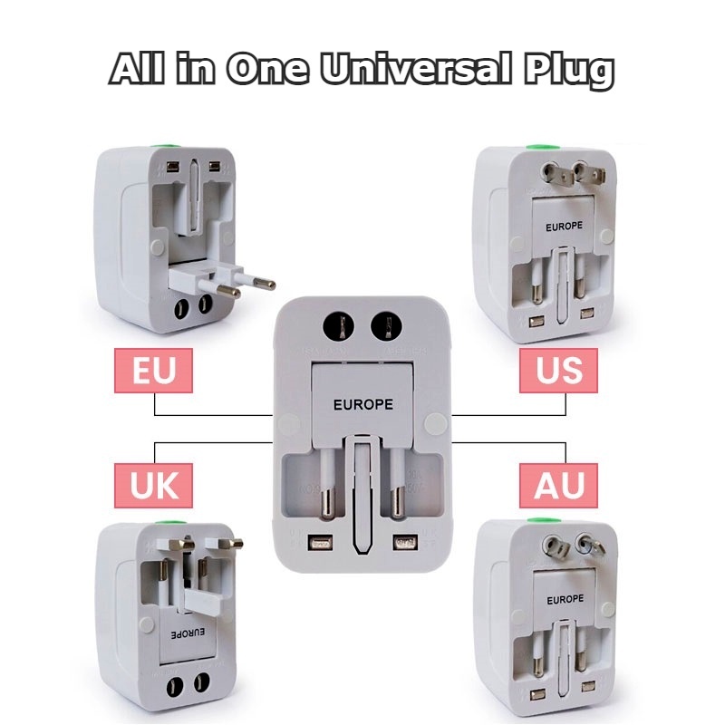 Universal Travel Adapter Plug – All-in-One International Adaptor Socket for CN/EU /UK | Shopee ...