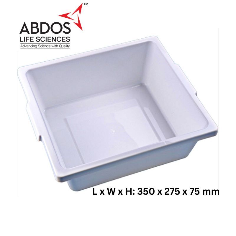 ABDOS Utility Tray, PP, Autoclavable, Suitable for food use, 350 x 275 ...