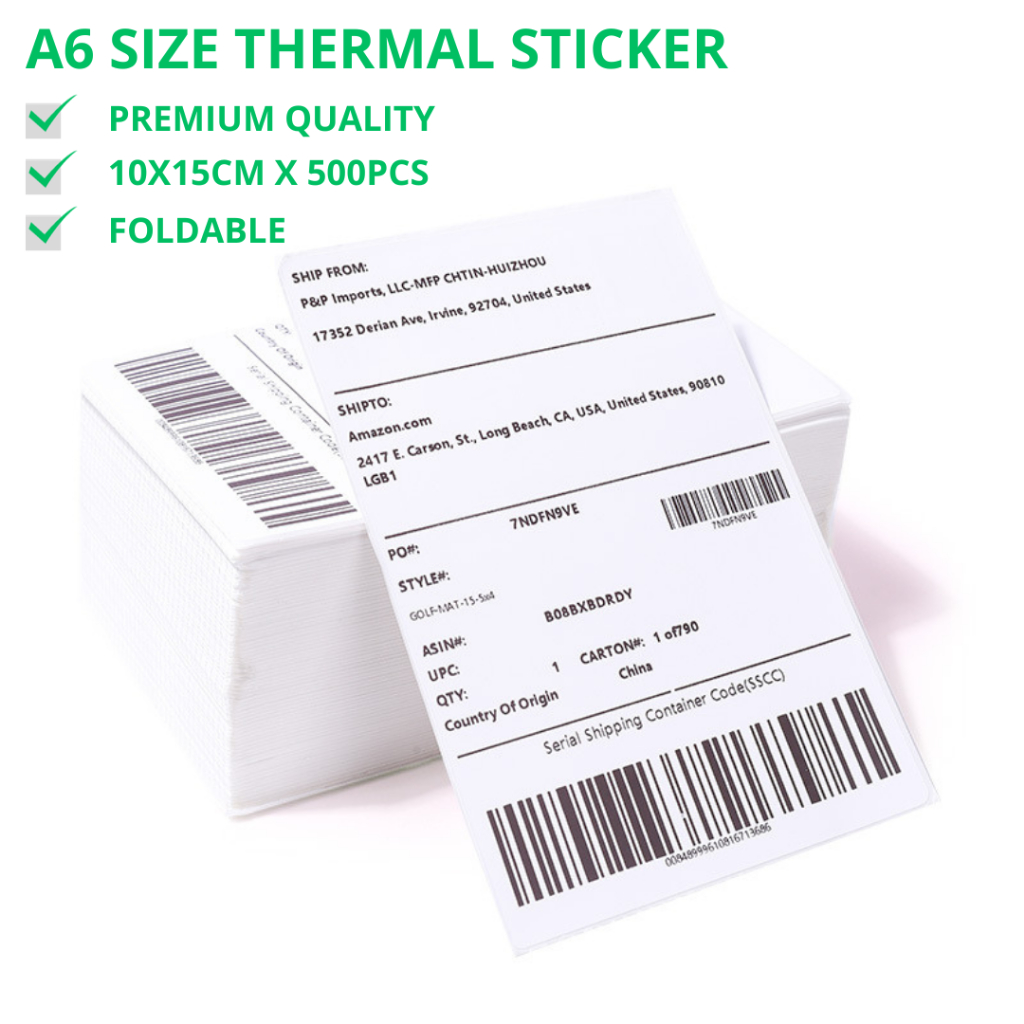 RCD Thermal Paper Sticker Label Thermal Paper Sticker AWB Shipping ...