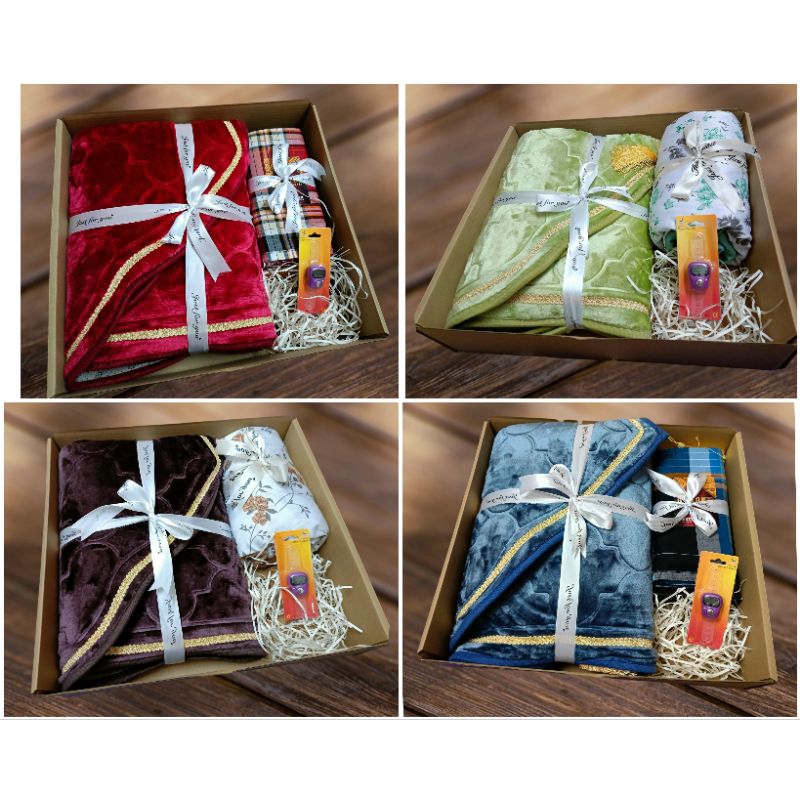 Gift box Sejadah Gebu Telekung Pelikat/Giftbox Anniversary/Giftbox ...