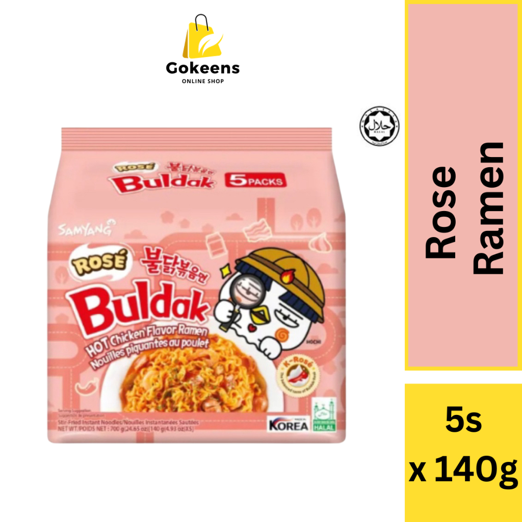Samyang Rose Hot Chicken Ramen 5packs x 140g | Shopee Malaysia