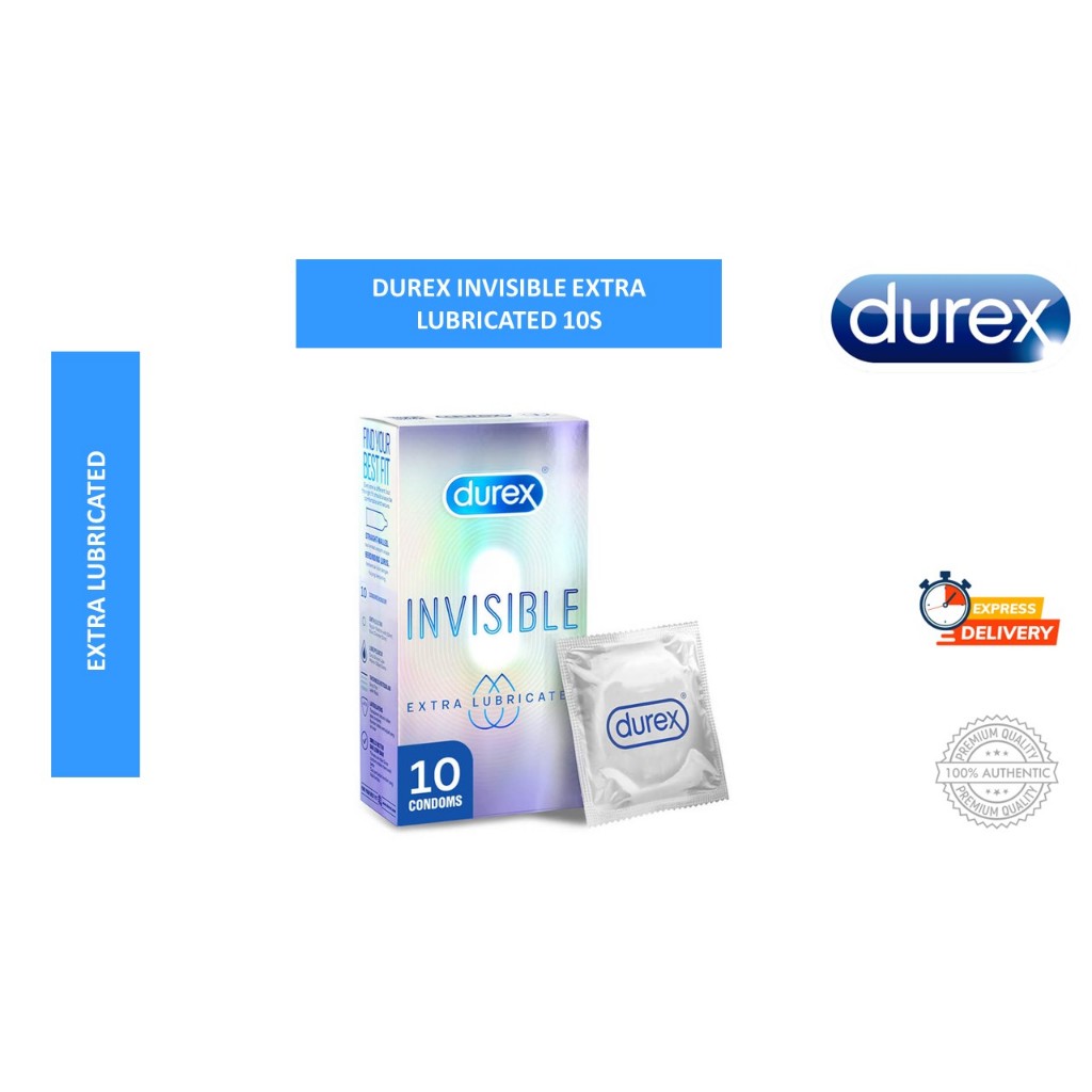 Durex Invisible Extra Lubricated 10s (Exp:10/2025) | Shopee Malaysia