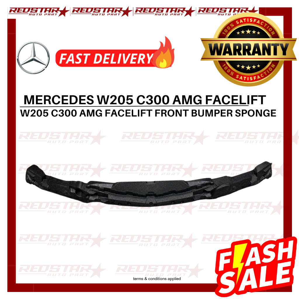 W205 C300 AMG FACELIFT FRONT BUMPER SPONGE NEW OEM | Shopee Malaysia
