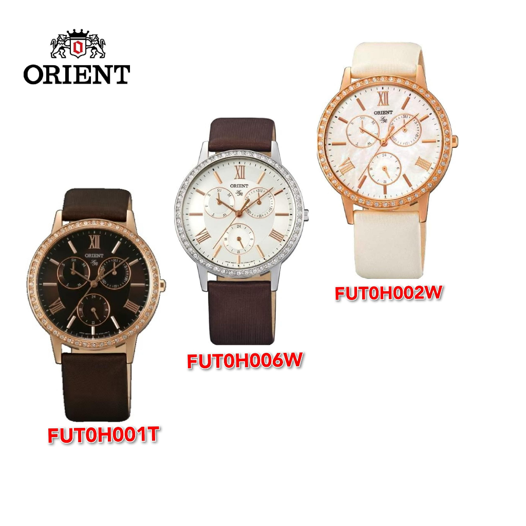 ORIENT Ladies Multi Hands Leather Watch FUT0H001T / FUT0H006W ...