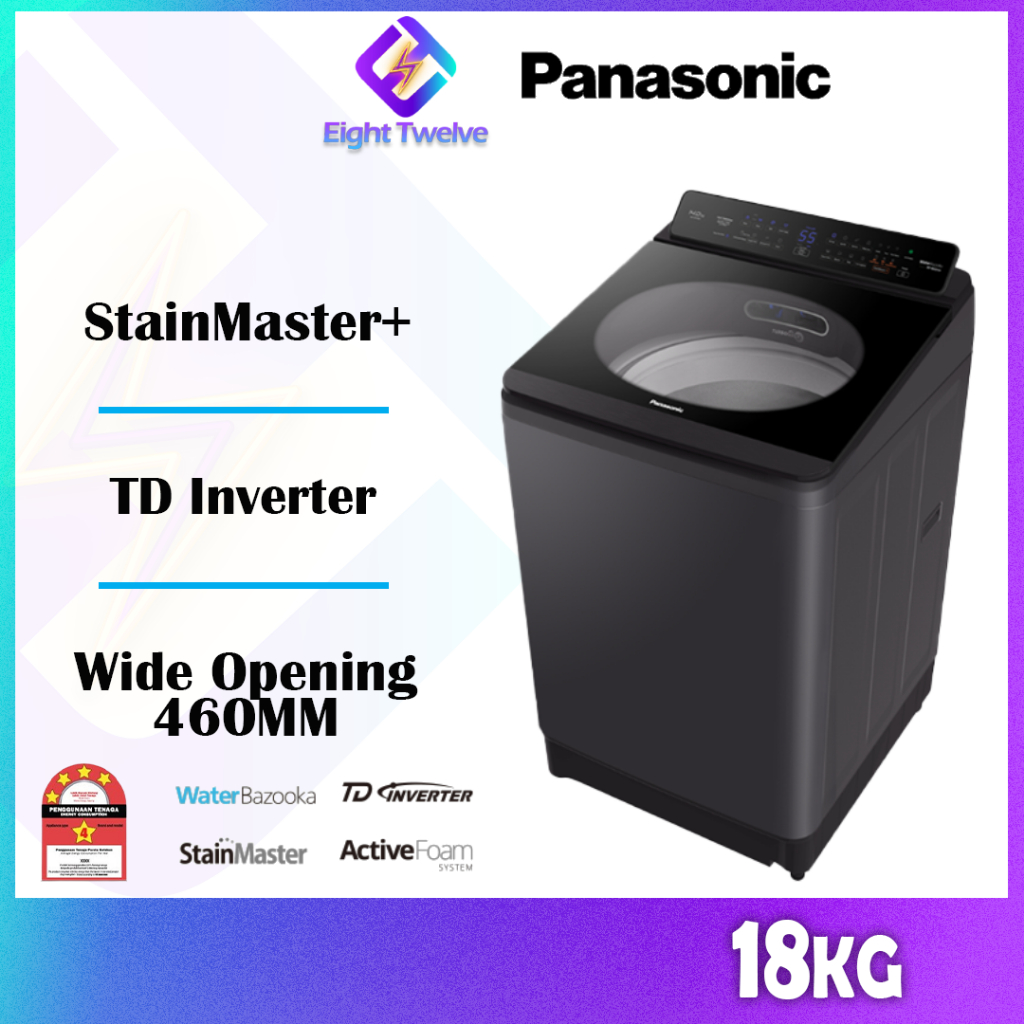 [FREE DELIVERY] PANASONIC Inverter Top Load Washing Machine Water ...