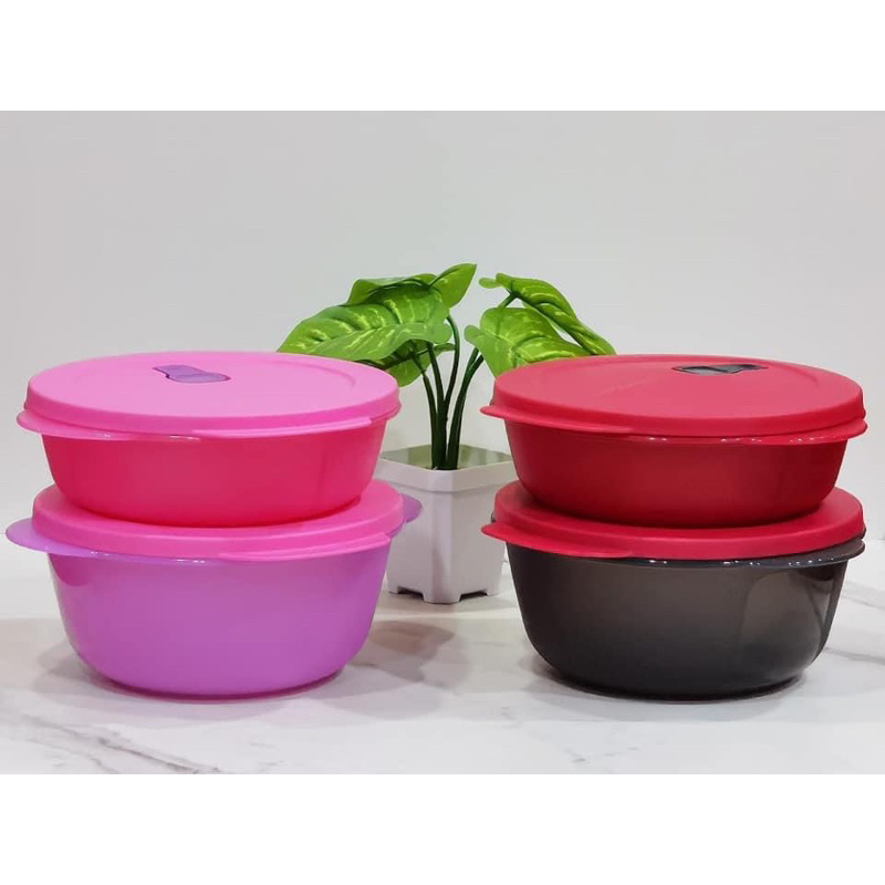 Tupperware Crystalwave Medium Set Divided Dish 1.4L / 900ml m / Divided ...