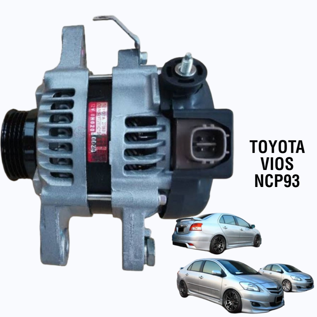 (ORIGINAL) TOYOTA VIOS NCP93 ALTERNATOR 2007-2013 NEW DENSO | Shopee ...