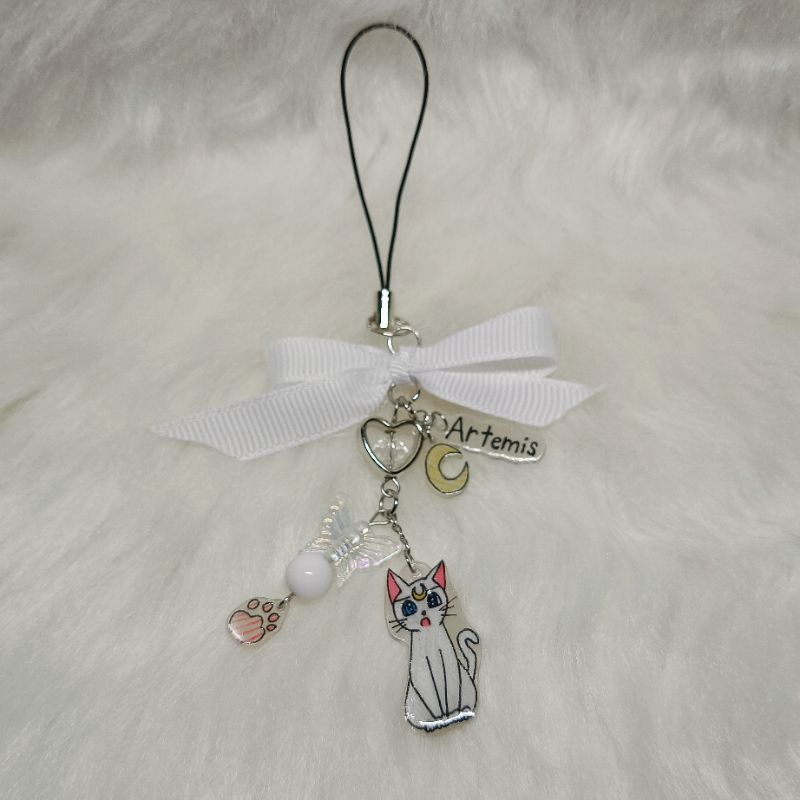 【PuCa】Luna & Artemis matching phone straps/phone charm/keychain/couple ...