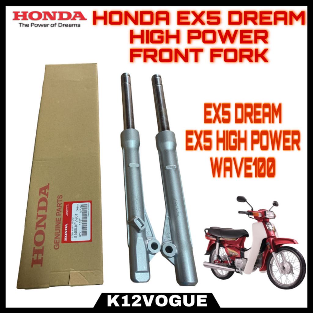 HONDA EX5 DREAM HIGH POWER WAVE100R FRONT FORK ( FORK DEPAN EX5 DREAM HIGH POWER WAVE100R ...