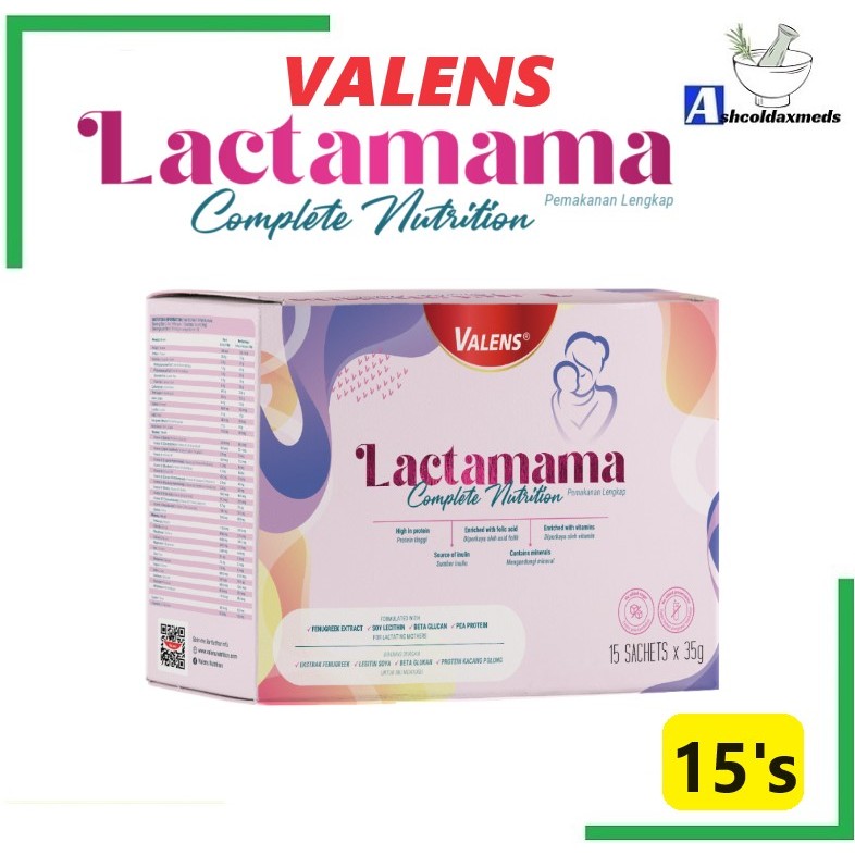 Valens Lactamama Complete Nutrition 15's Fenugreek/Tambah susu badan ...