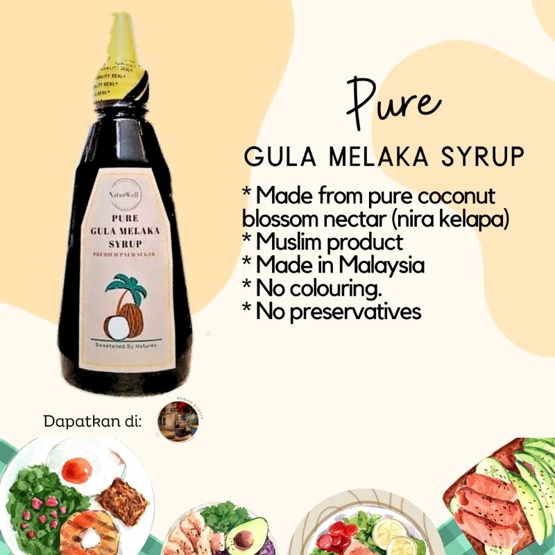 Pure Gula Melaka Syrup dan Gula Melaka Cube (Organic, Natural) | Shopee ...