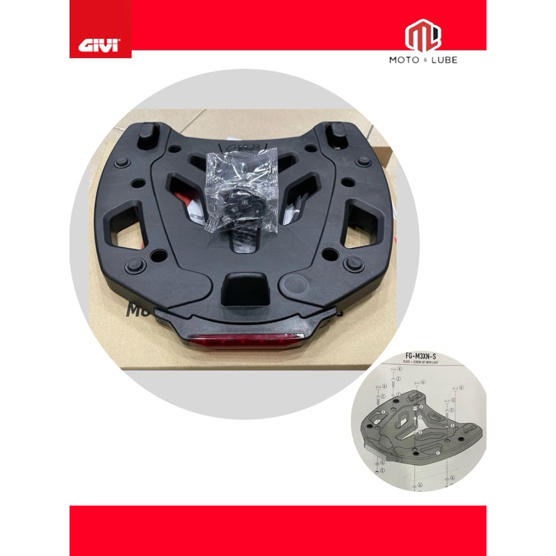 GIVI monokey M3X plate base with led light | Shopee Malaysia