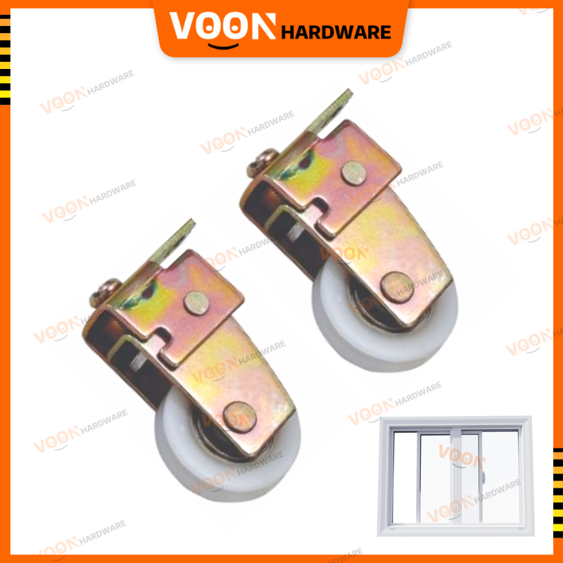 VOON 2pcs Sliding Window Roller Wheel Small Nylon Adjustable Aluminium ...