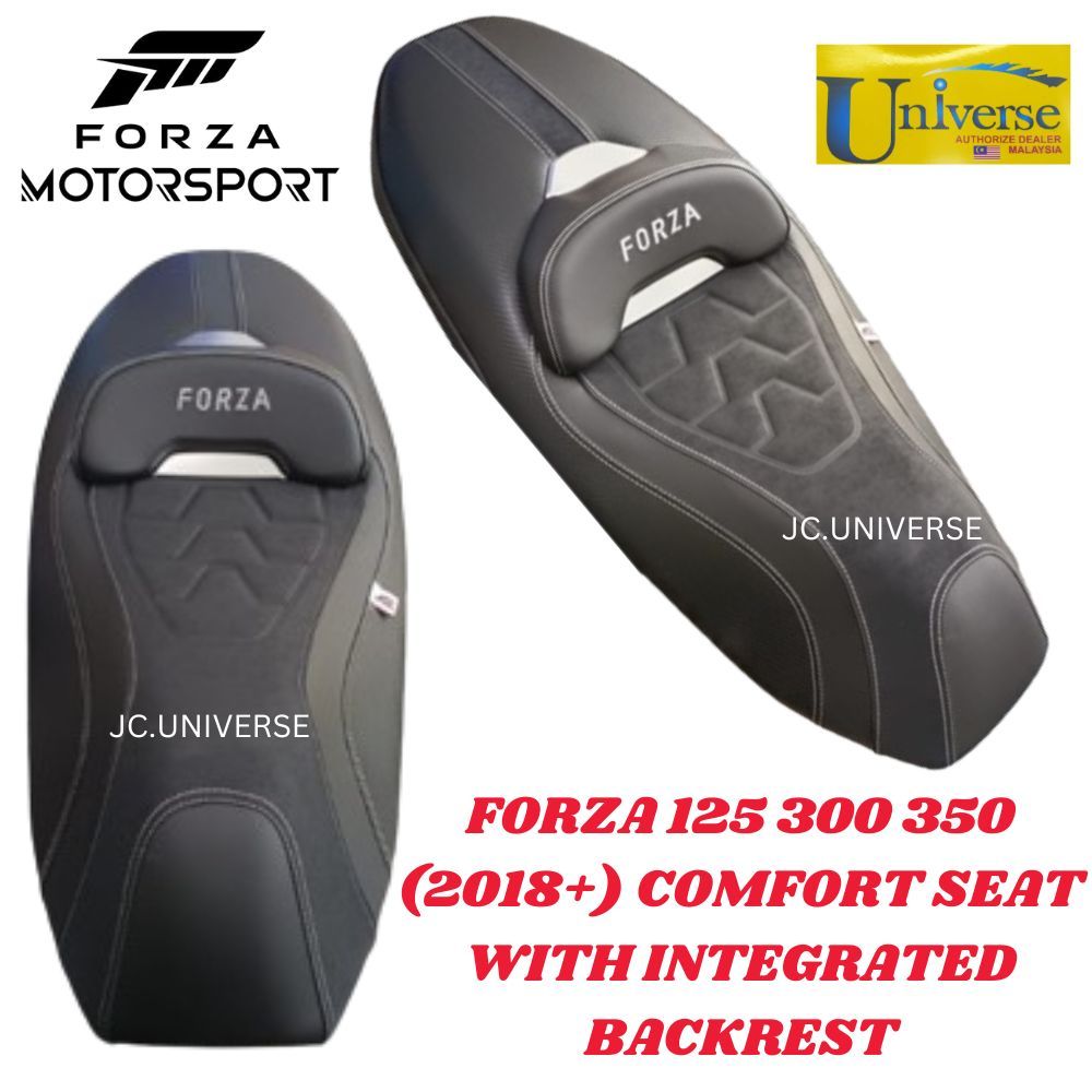 HONDA FORZA 125 300 350 (2018+) COMFORT SEAT WITH INTEGRATED BACKREST ...
