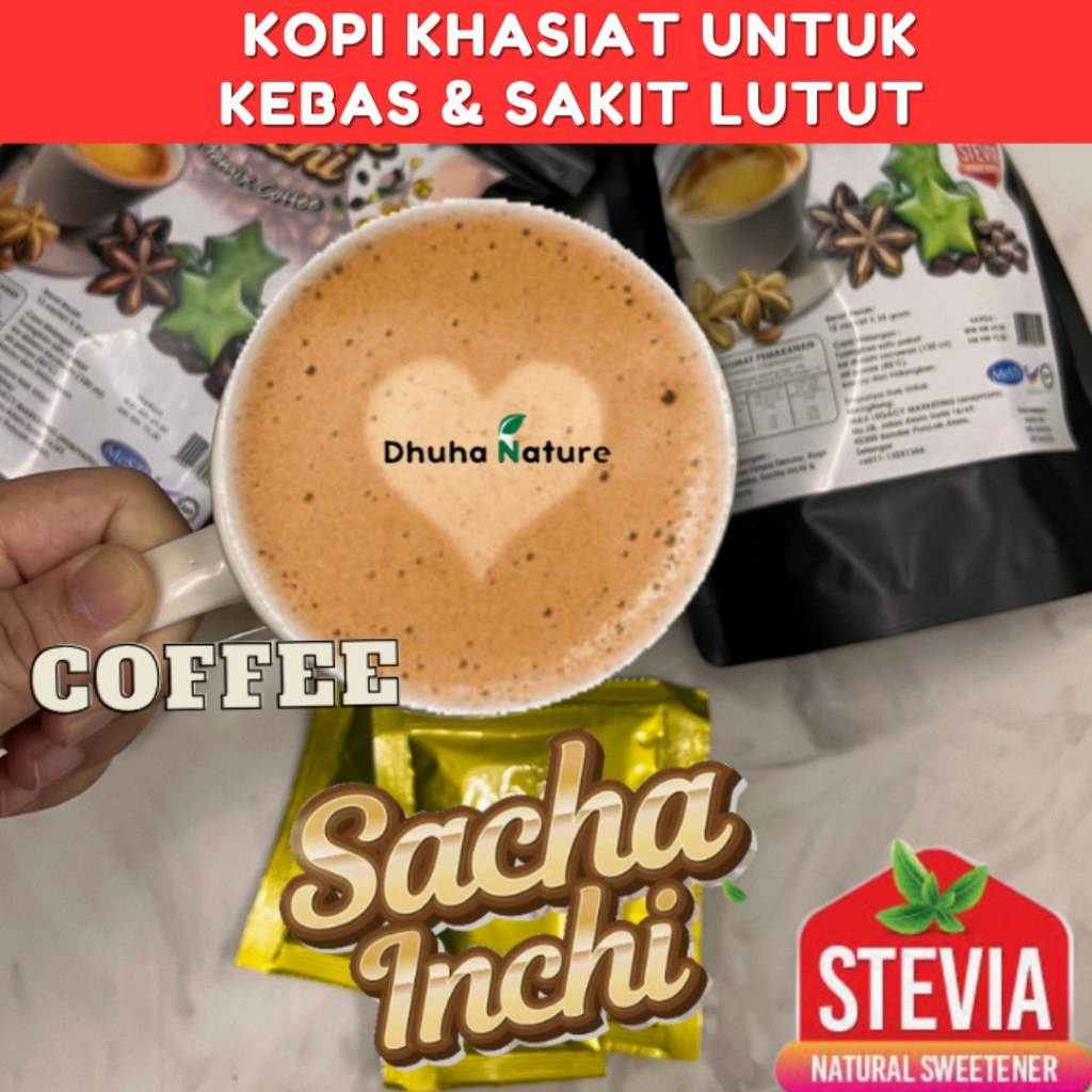 Kopi Sacha Inchi Stevia Original Dhuha Nature Coffee Original Sedap ...