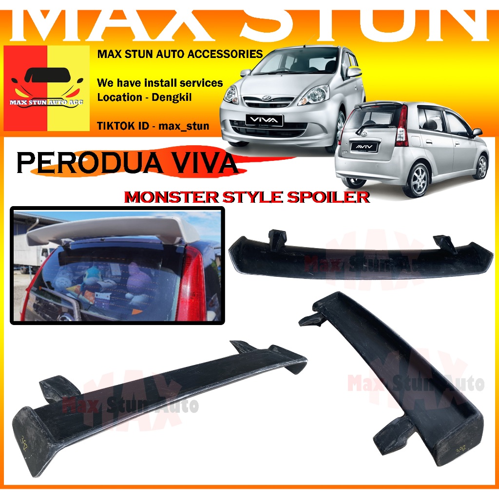 PERODUA VIVA/MYVI MONSTER STYLE SPOILER REAR SPOILER TOP SPOILER CAR ...