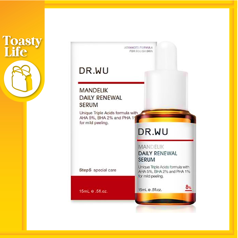 [ DR.WU ] Daily Renewal Serum With Mandelic Acid 杏仁酸溫和煥膚精華8% 5ml / 15ml / 30ml【DR WU】 | Shopee ...